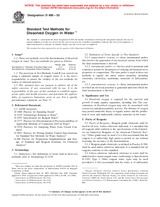 ASTM D888-03 10.6.2003 | technische Norm | Technormen